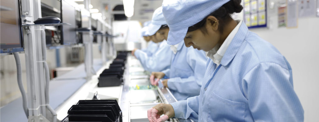 New Indian Express: Syrma's Female Assembly Line Employees - SYRMA SGS